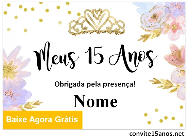 Etiquetas de cartões de agradecimento Tags 15 anos para impressão ...